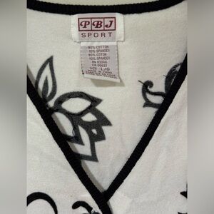 PBJ Sport | Sweaters | New Vintage Pbj Sport Black And White Butterfly ...